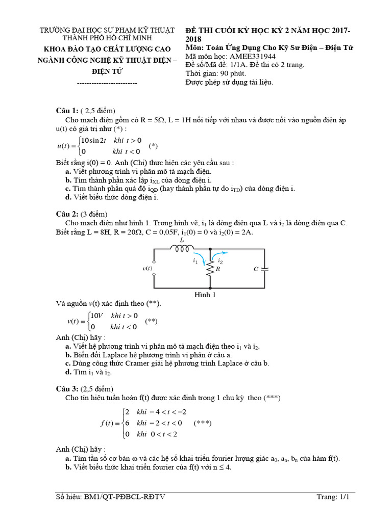 ĐỀ THI TOÁN UD HK2-17-18 | PDF