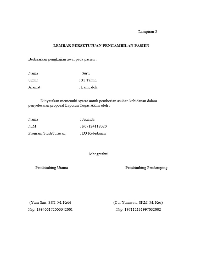 Lembar Persetujuan | PDF