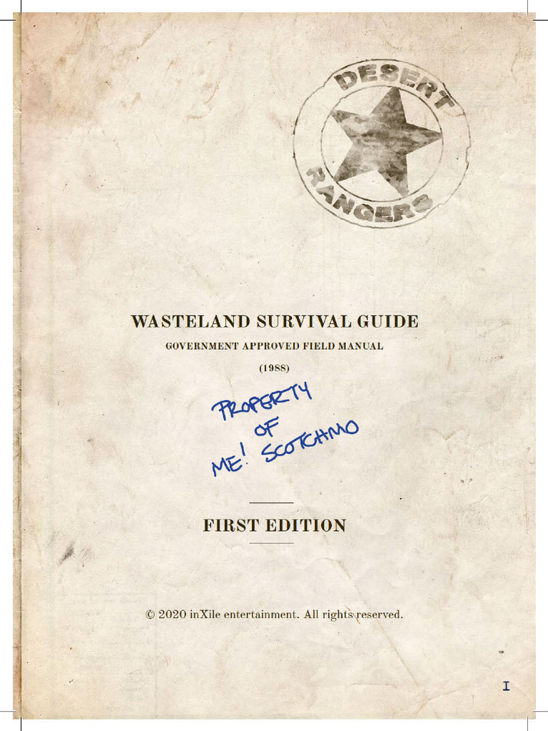 Desert Rangers Wasteland Survival Guide - Fixed | PDF