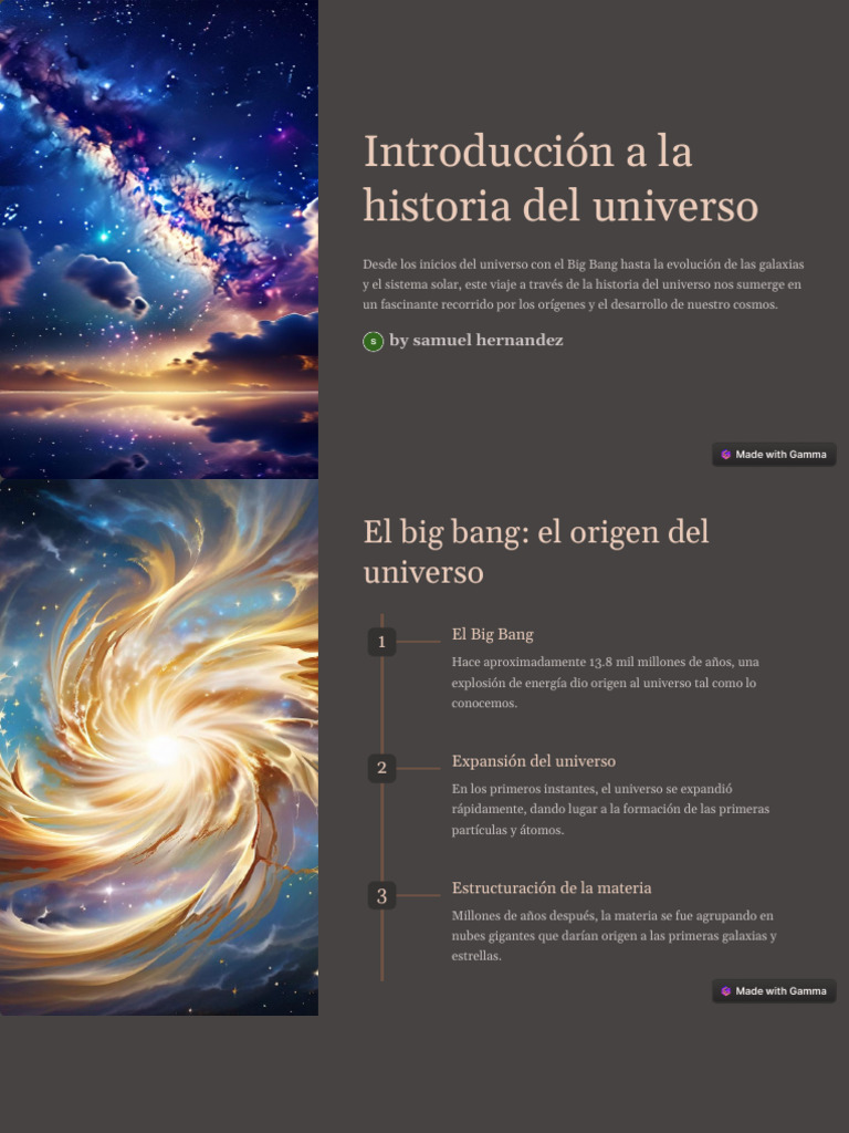 Introduccion A La Historia Del Universo | PDF | Galaxia | Universo