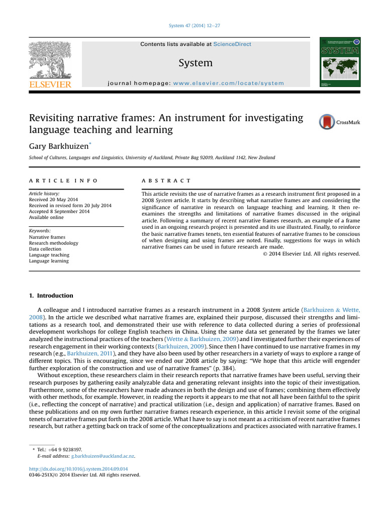 0.3 Narrative Frames | PDF | Narrative | Qualitative Research