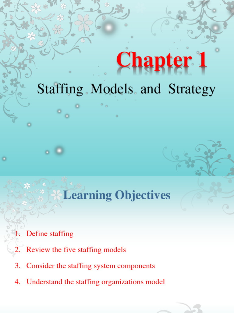 Staffing Models and Strategies Overview | PDF | Employment | Recruitment