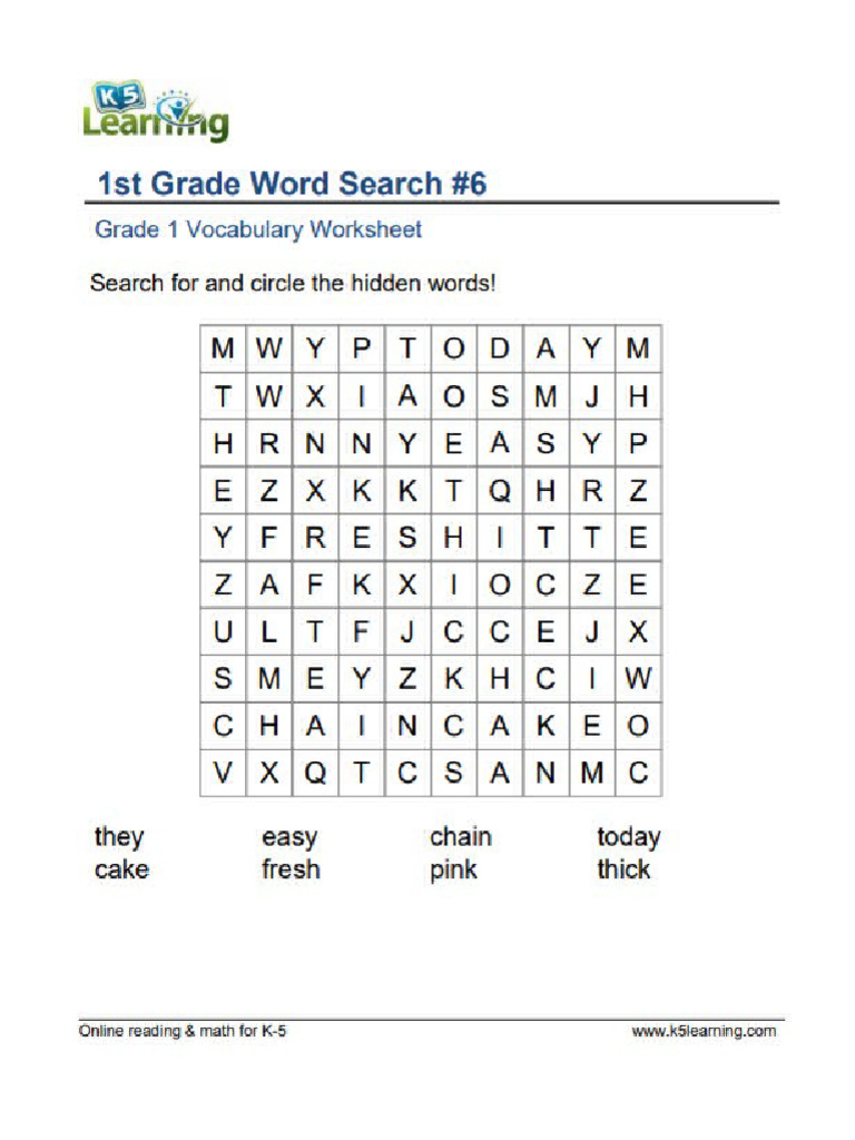 English Word Search | PDF
