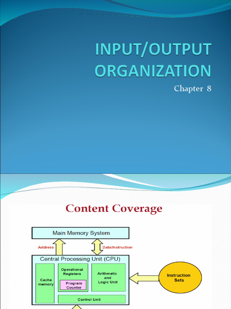 UNIT 3 (InputOutputOrganization) | PDF | Input/Output | Central Processing Unit