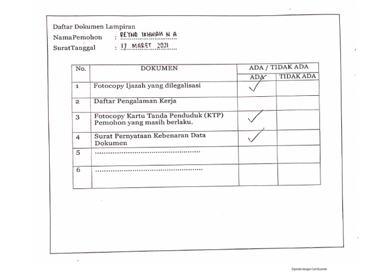 Lampiran Dokumen | PDF