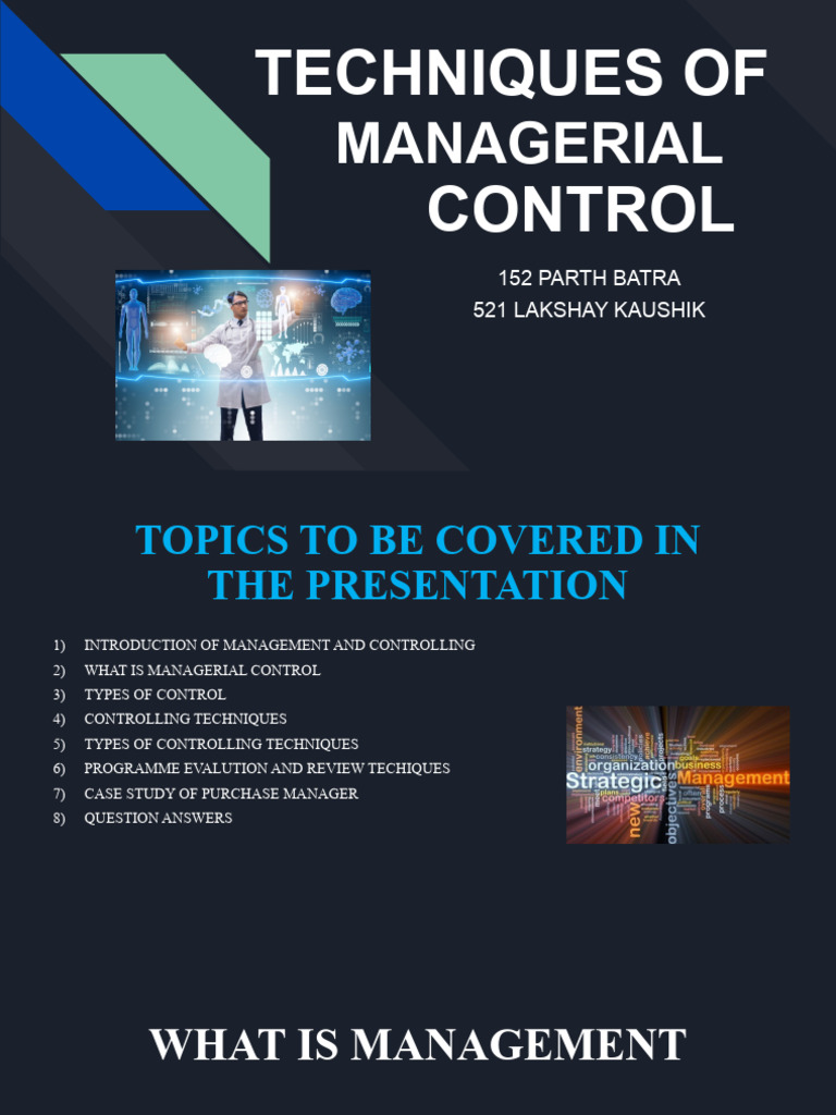 Techniques of Control: Managerial | PDF | Budget | Business