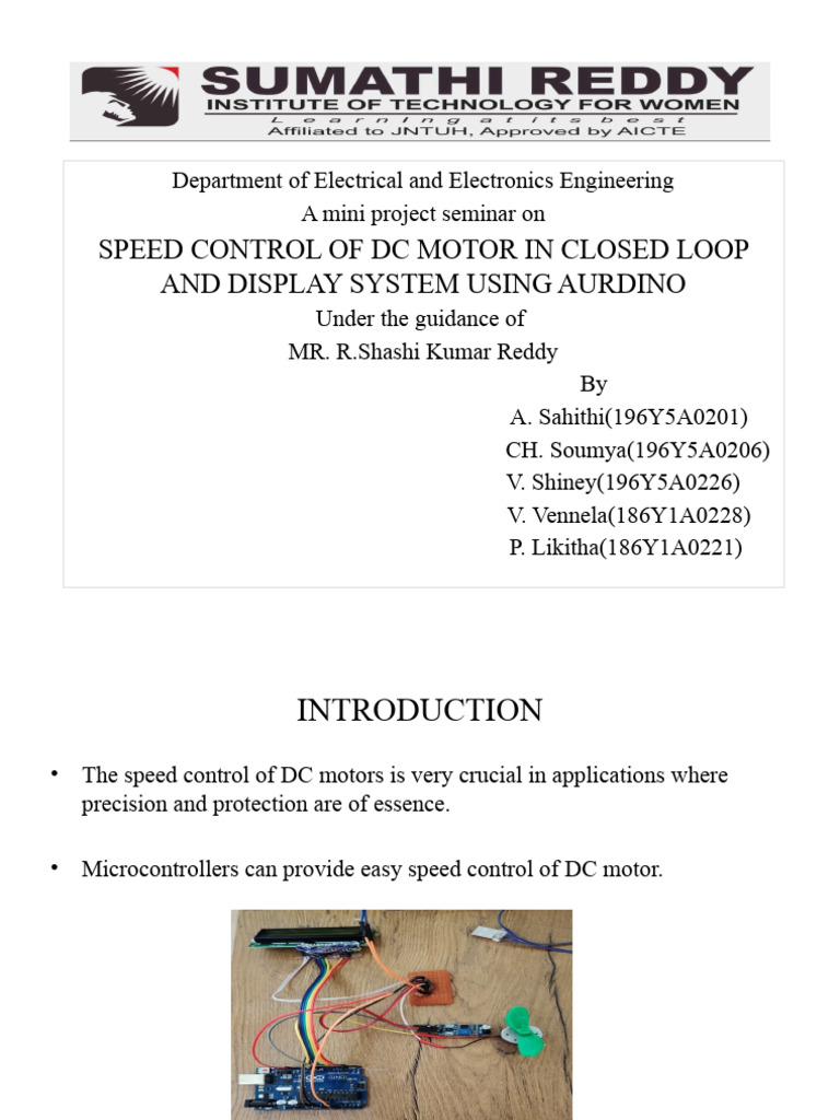 Speed Control of DC Motors | PDF | Home & Garden | Technology & Engineering