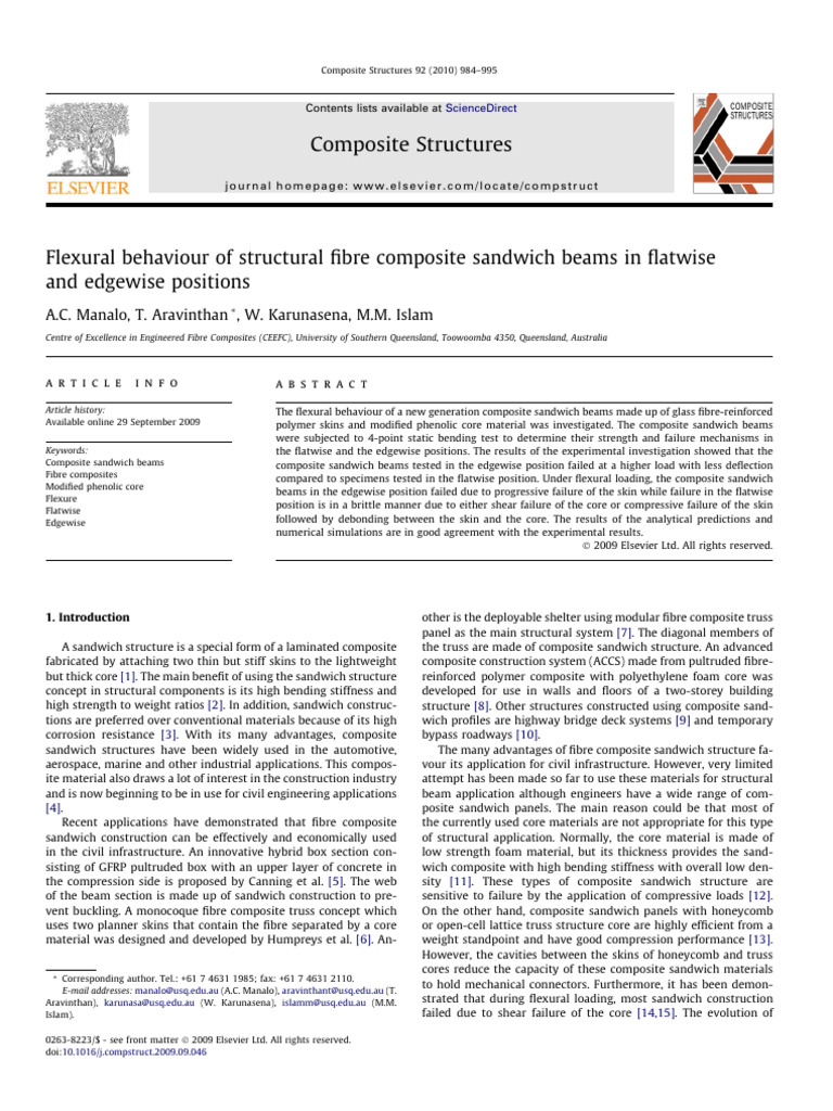 Flexural-behaviour-of-structural-fibre-composite-sandwich-b_2010_Composite-S | Download Free PDF ...