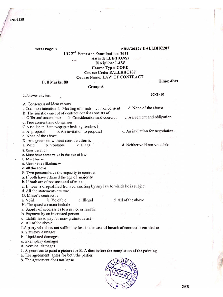 Contract-II,2022 | PDF