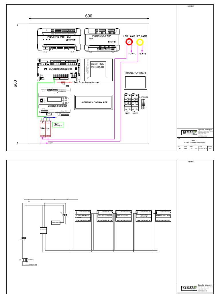 Demo Panel Wiring Diagram 1 | PDF