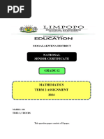 KZN Maths Grade 12 June 2025 P2 and Memo | PDF