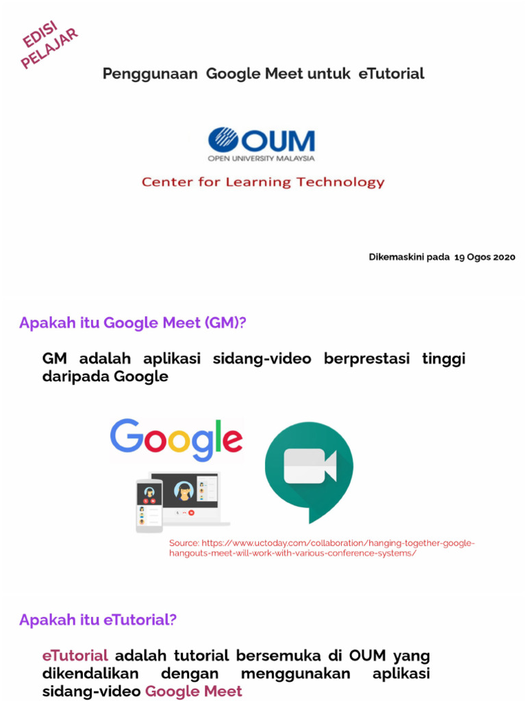 Panduan Google Meet | PDF