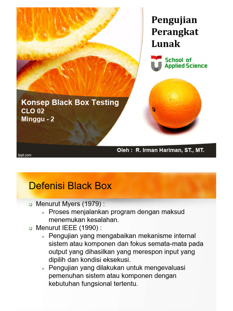 02 - Konsep Black Box Testing New | PDF | Metode & Bahan Ajar ...