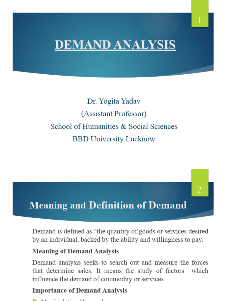 Module1 DemandAnalysis | PDF | Demand | Demand Curve