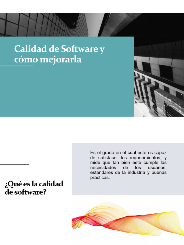 Miniclase 15 15 Techniques To Improve Software Quality Pdf Software Pruebas De Software