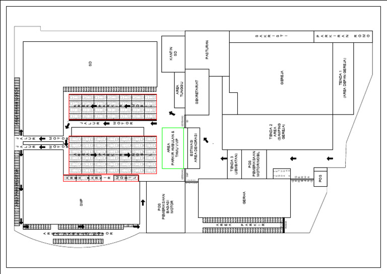 Denah Rencana Parkir - A4 | PDF