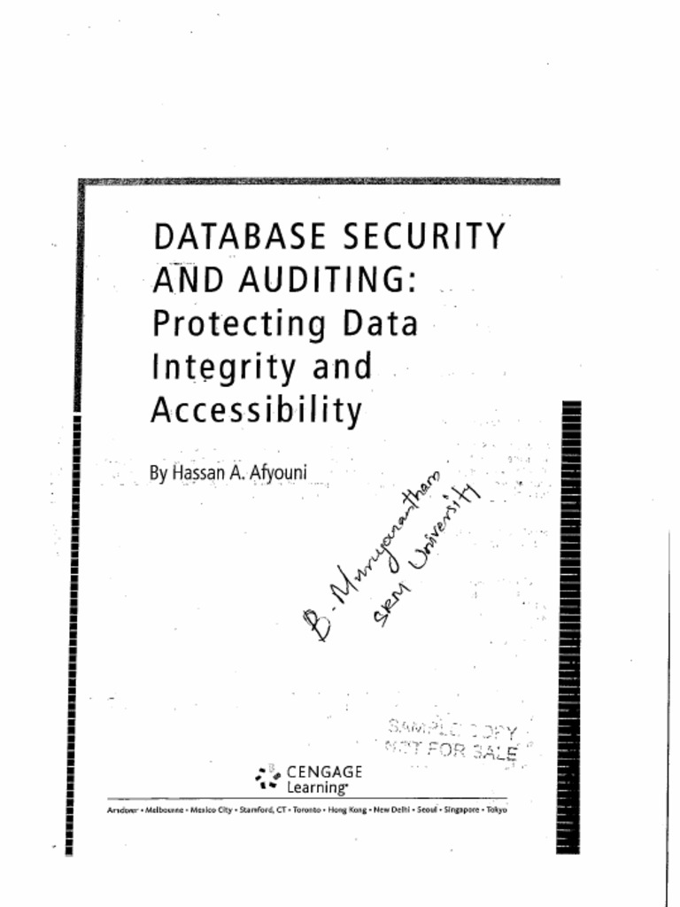 Data Base Security Privacy and Auditing | PDF