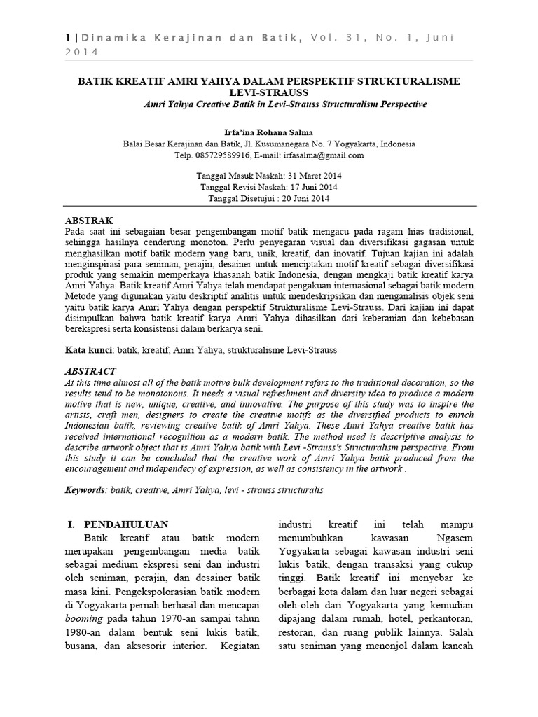 5._BATIK_KREATIF_AMRI_YAHYA_DALAM_PERSPEKTIF_STRUKTURALISME_LEVI-STRAUSS_-_Irfa’ina_Rohana_Salma ...