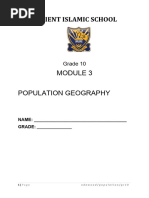 GR 10 Term 3 Population Lesson | PDF | Geography | South Africa