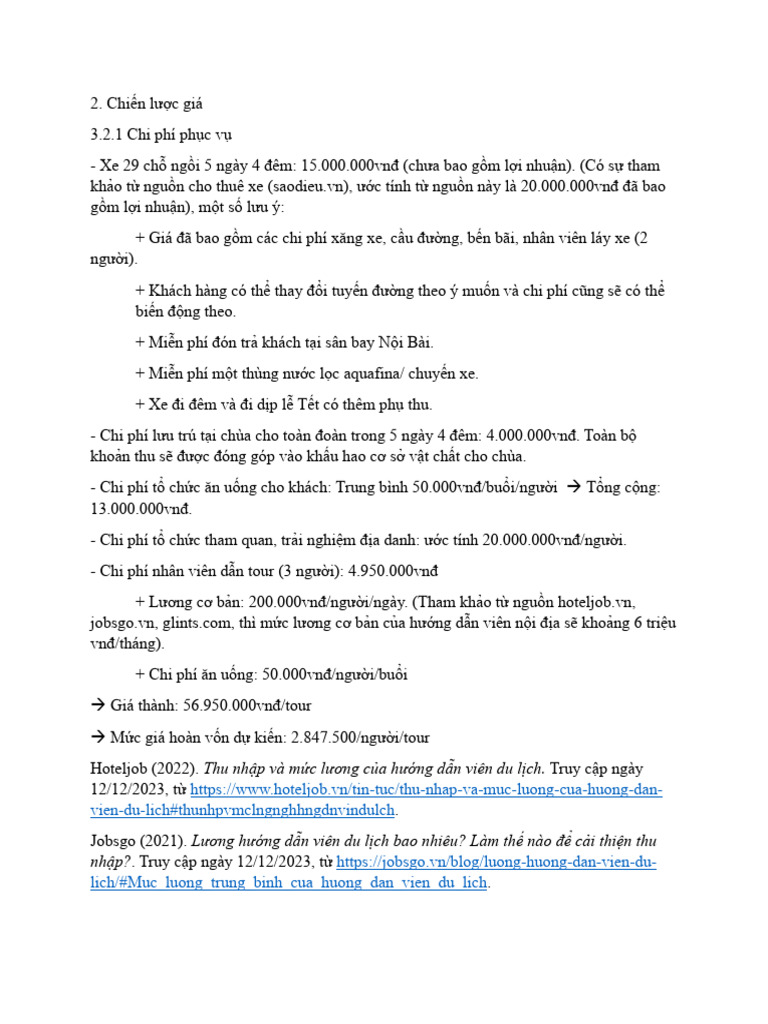 HVNTD - THI KTHP - chiến lược giá | PDF