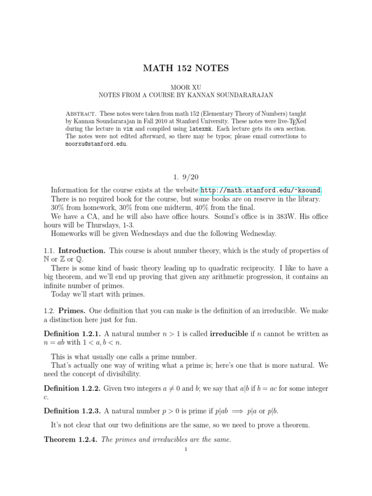 152 Main | PDF | Prime Number | Factorization