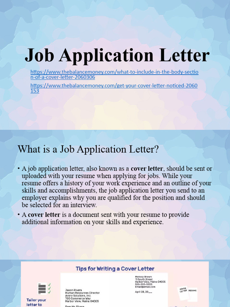 Job Application Letter | Download Free PDF | Résumé