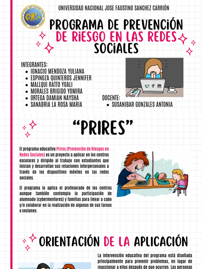 Programa de Prevencion de Riesgo en Las Redes Sociales | PDF | Servicio de redes sociales | Internet