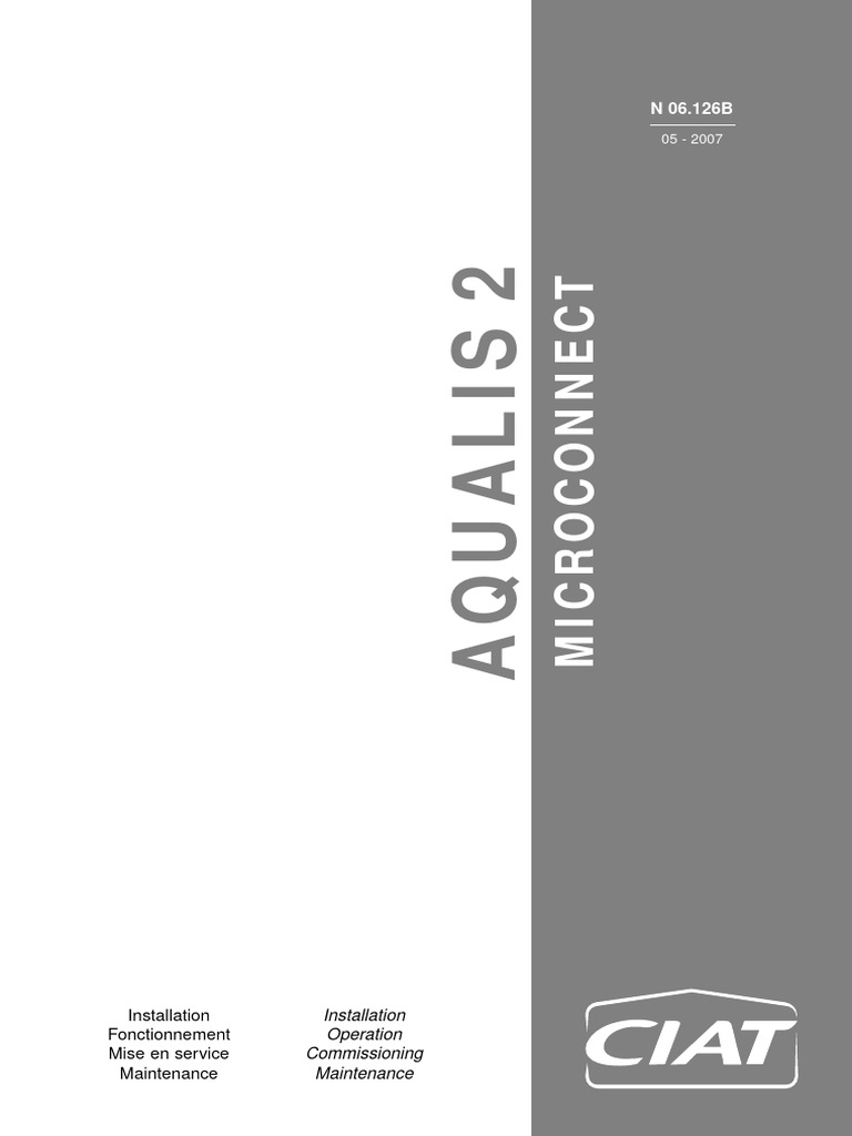 Ciat Aqualis 2 | PDF | Screw | Heat Pump