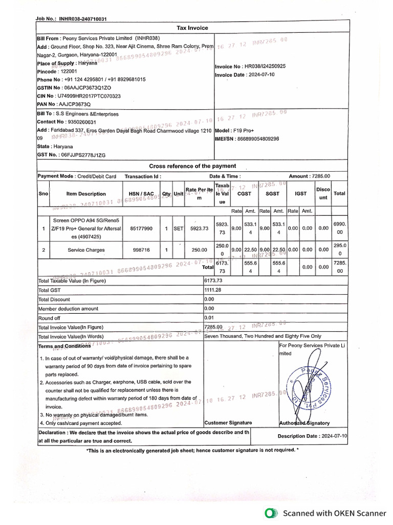 oppo bill | PDF
