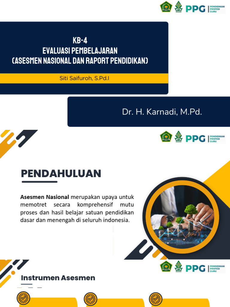 Asesmen Nasional Dan Raport Pendidikan - Siti Saifuroh | PDF