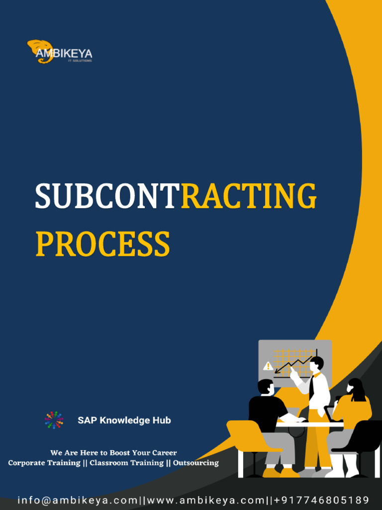Subcontracting Process - Ambikeya | PDF | Business