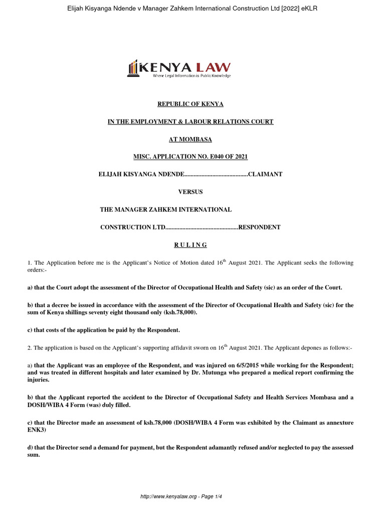 Miscellaneous Application E040 of 2021 | PDF | Jurisdiction | Creative Commons License