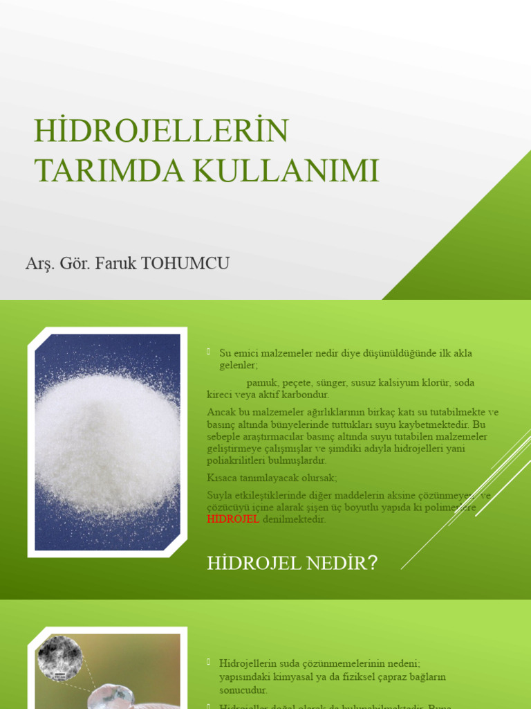 hidrojellerin-tarimda-kullanimi | PDF hidrojellerin-tarimda-kullanimi | PDF