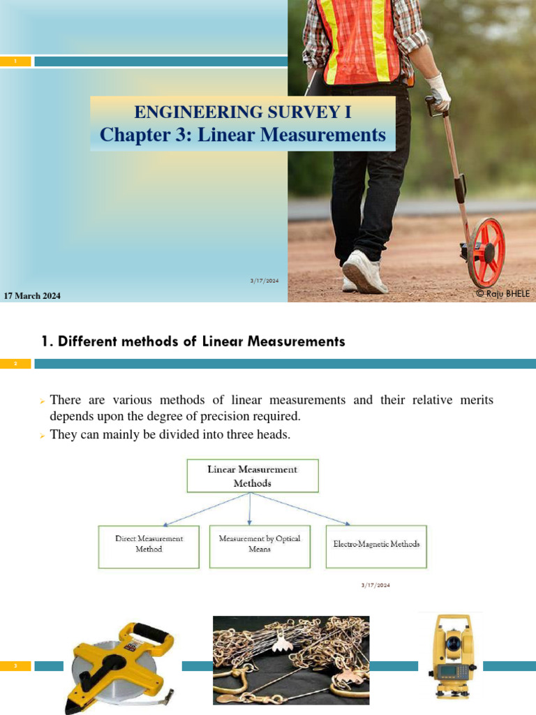 Chapter 3 Linear Measurements | PDF | Surveying | Slope