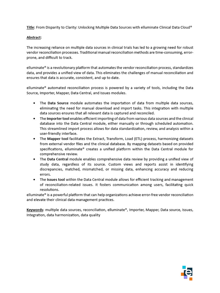 From Disparity To Clarity | PDF | Information Retrieval | Data Management