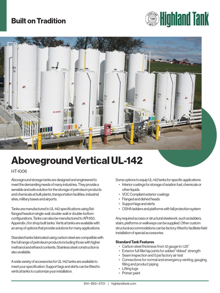 G LIT Aboveground Vertical Tanks | PDF | Pipe (Fluid Conveyance)