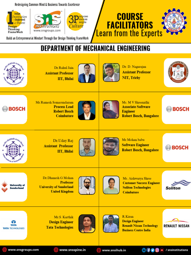 CF Snsce - Mechanical Engg | PDF | Technology & Engineering
