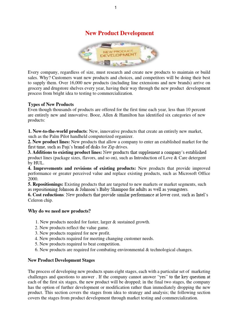 New Product Development | PDF | Innovation | Marketing
