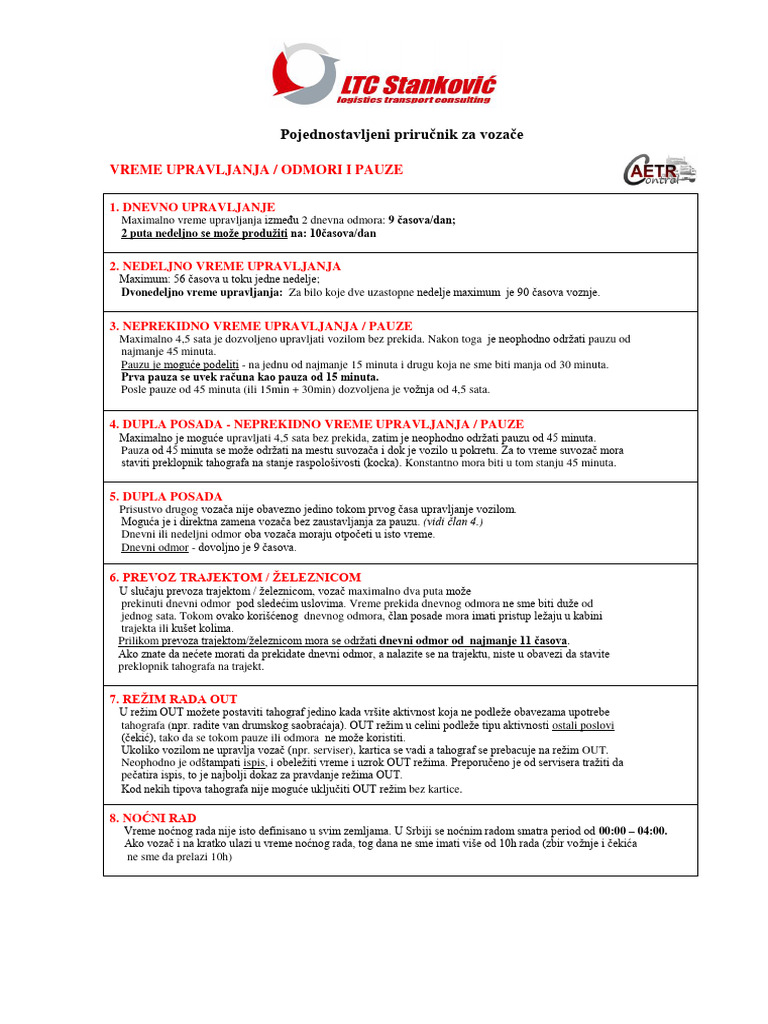 Prirucnik Za Vozace | PDF