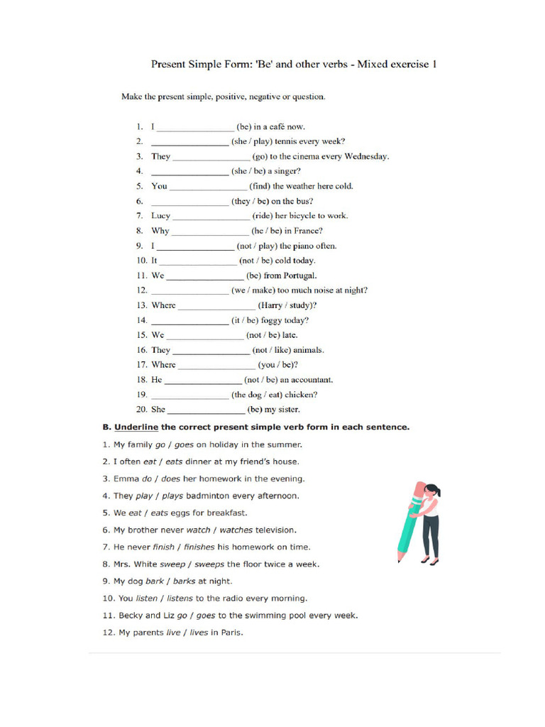 Present simple | PDF