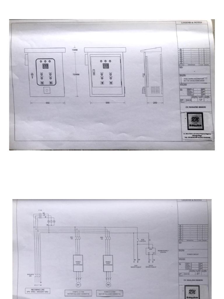 Catalog Panel Control Booster Pump 2x3.7kw | PDF