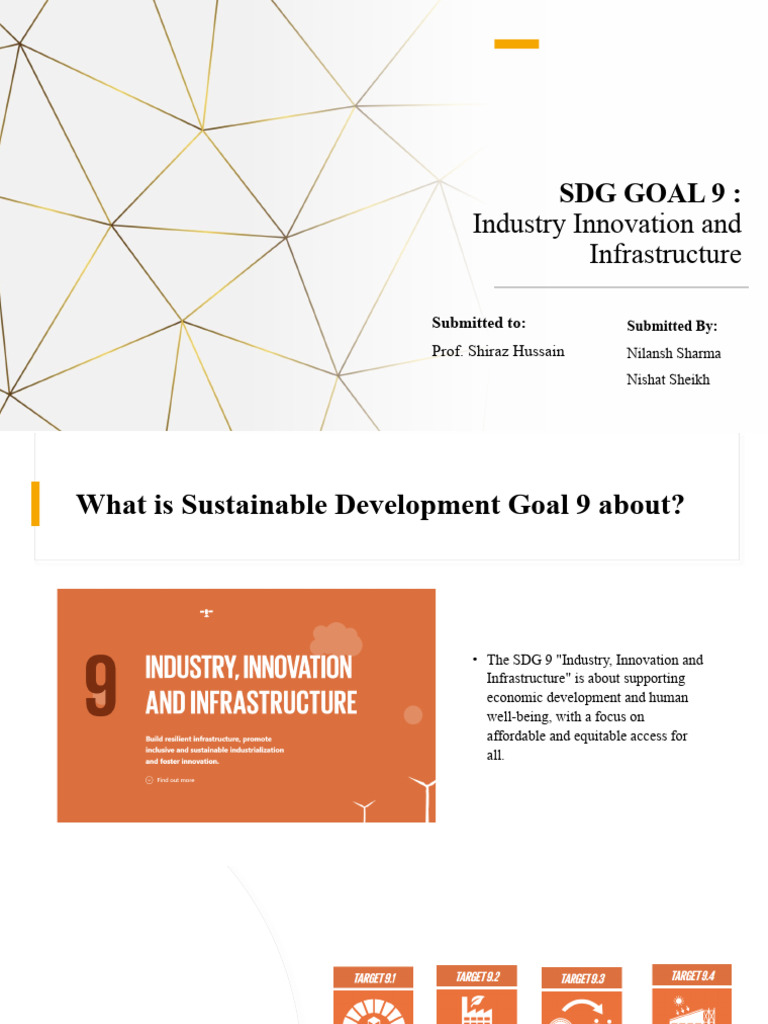 SDG Goal 9 | PDF | Infrastructure | Developing Country