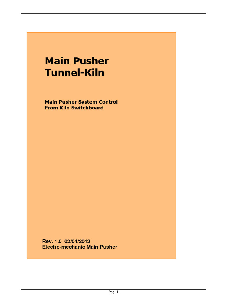 Pusher Description Electromechanical-System R1p0 OM-En | PDF | Computer ...