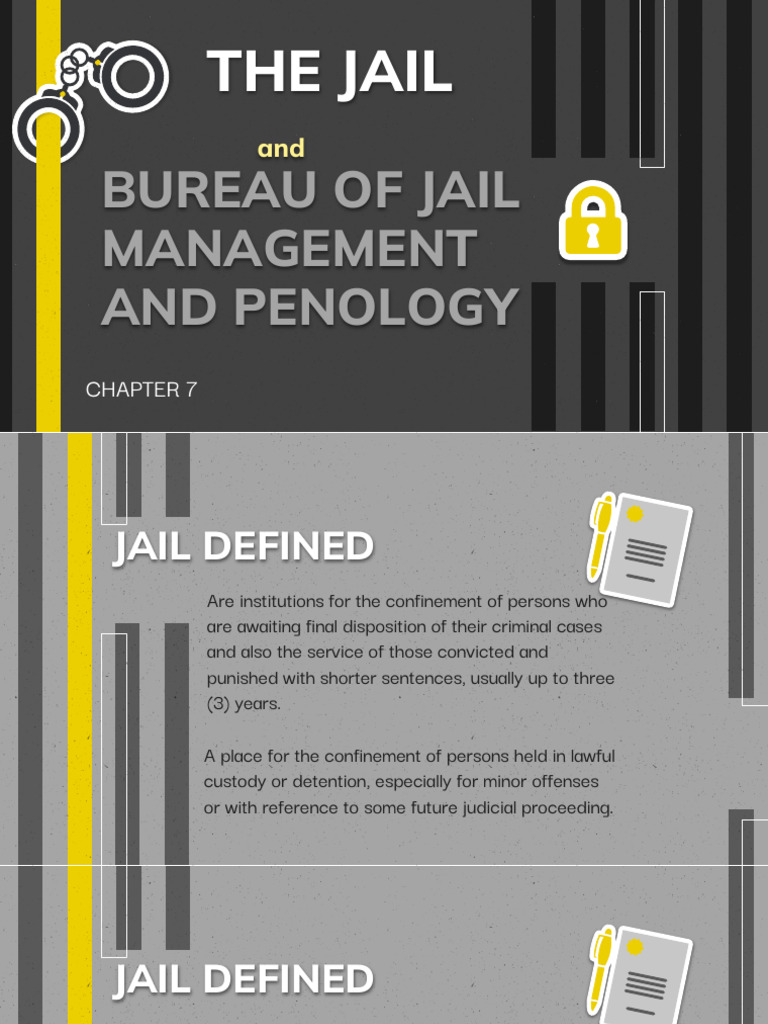 Chapter 7 The Jail and The Bureau of Jail Management and Penology | PDF ...