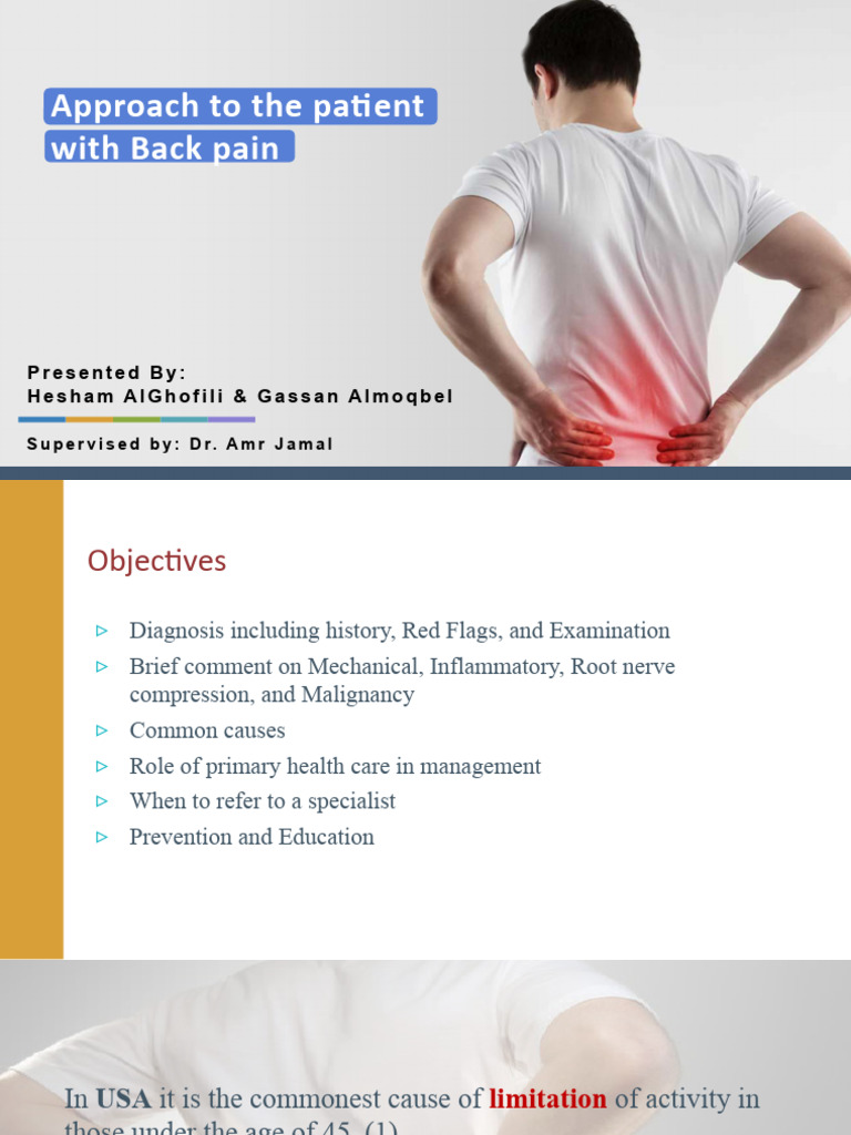 1-back pain | PDF | Back Pain | Low Back Pain