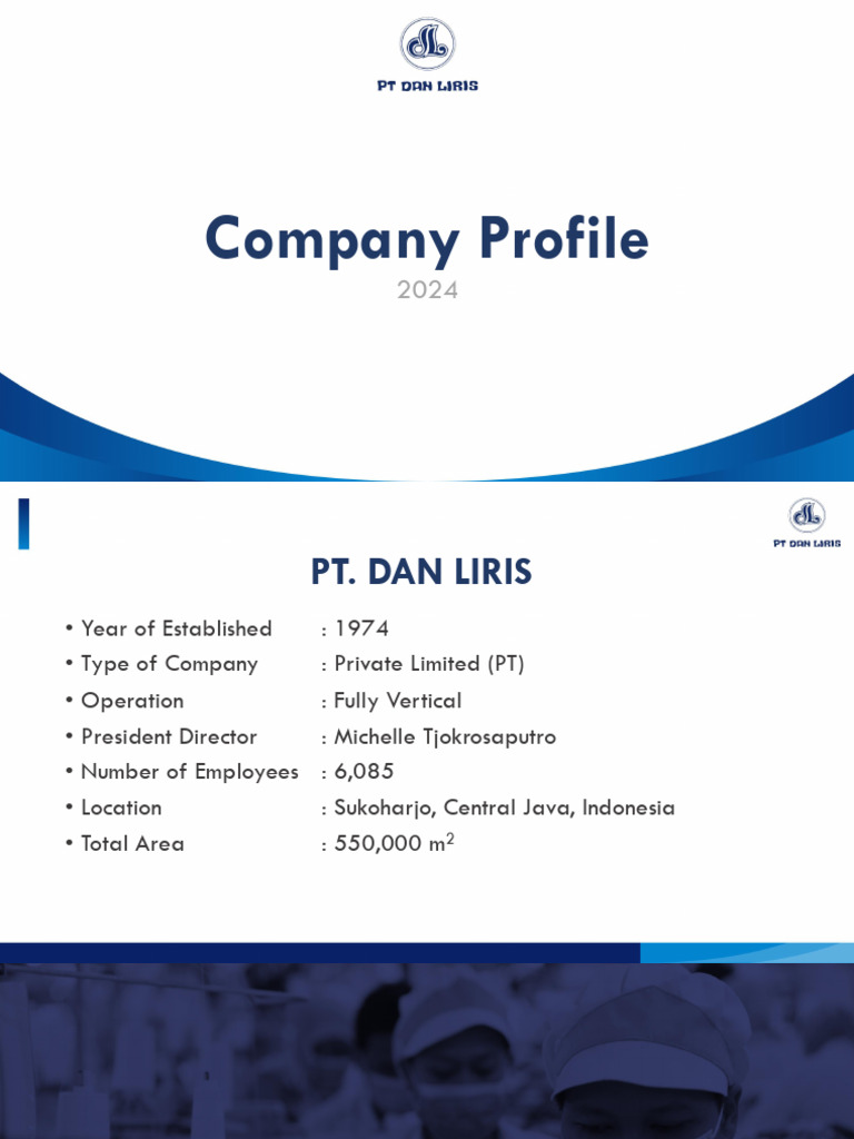 DANLIRIS GARMENT) - Company Profile 2024 - 5-24 | PDF | Sewing Machine ...