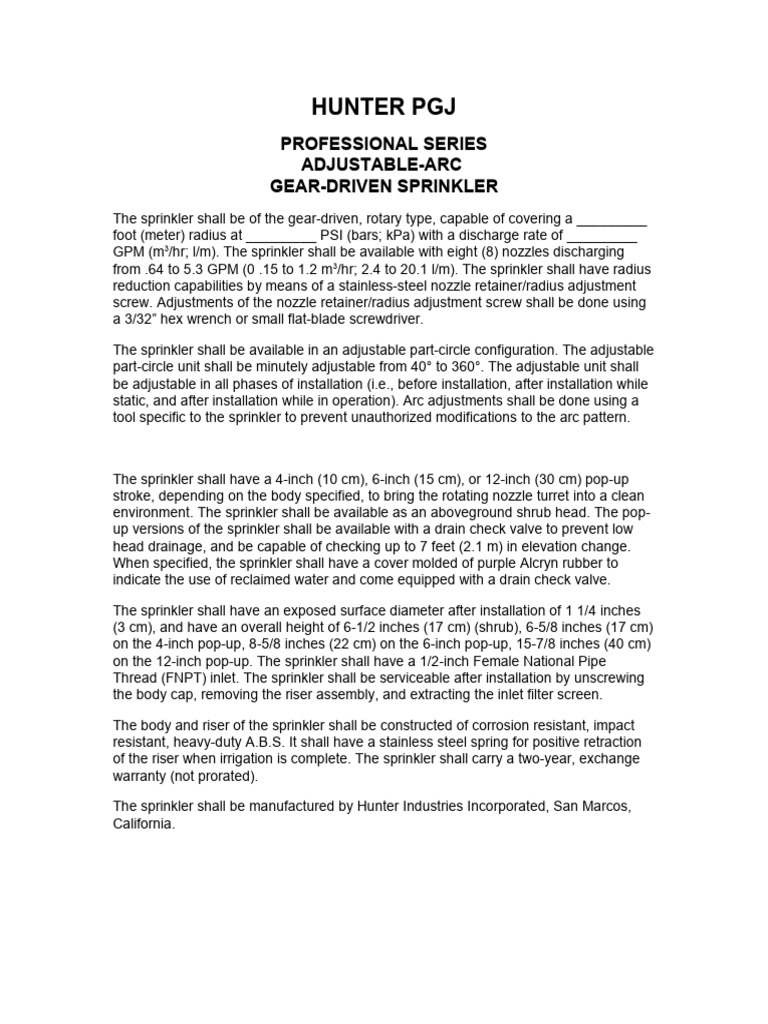 Ws PGJ | PDF | Screw | Drainage