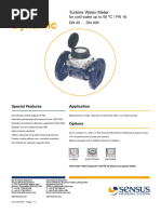 Sensus WP-Dynamic Turbine Water Meter | PDF | Flow Measurement ...