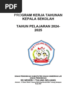 Program Kerja Kepala Sekolah SD 2024 | PDF | Ilmu Sosial | Seni