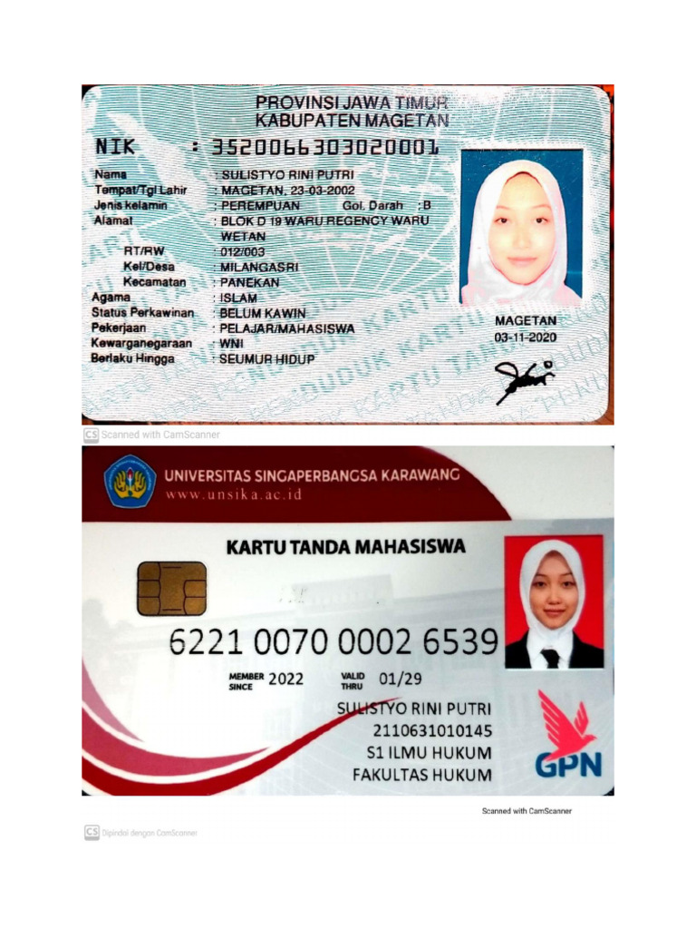 KTP KTM - 2110631010145 | PDF